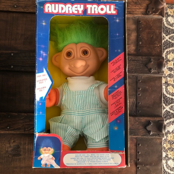 Toys | Vintage Audrey Troll Light Up New In Box Toy | Poshmark